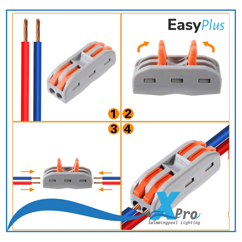 2pin draad docking connector termainal blok universeel snel klemmenblok