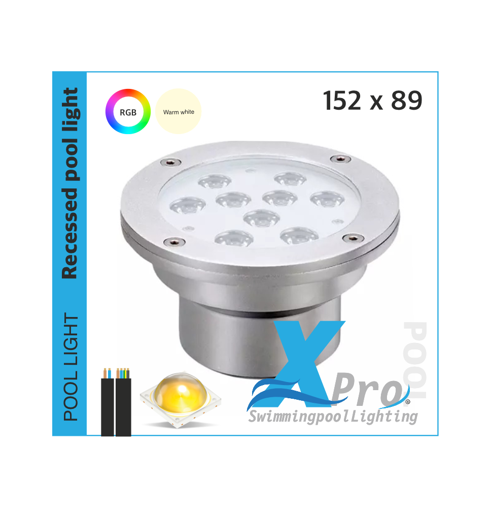 Recessed pool lights