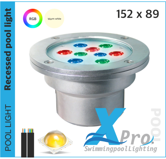 Recessed pool lights