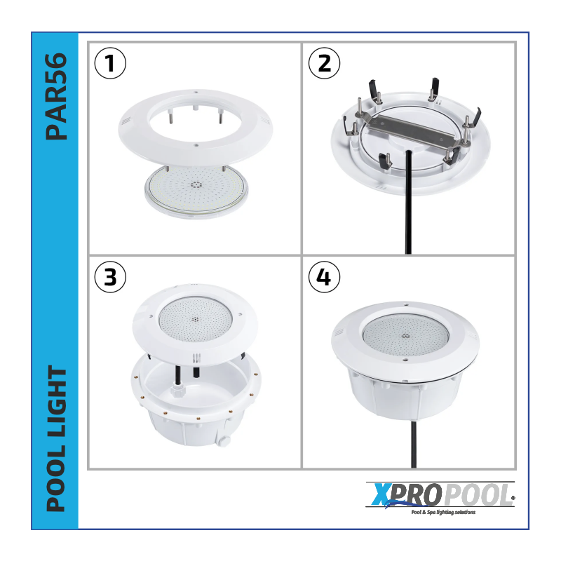Build-in niche Niche ABS PAR56 for liner pools.