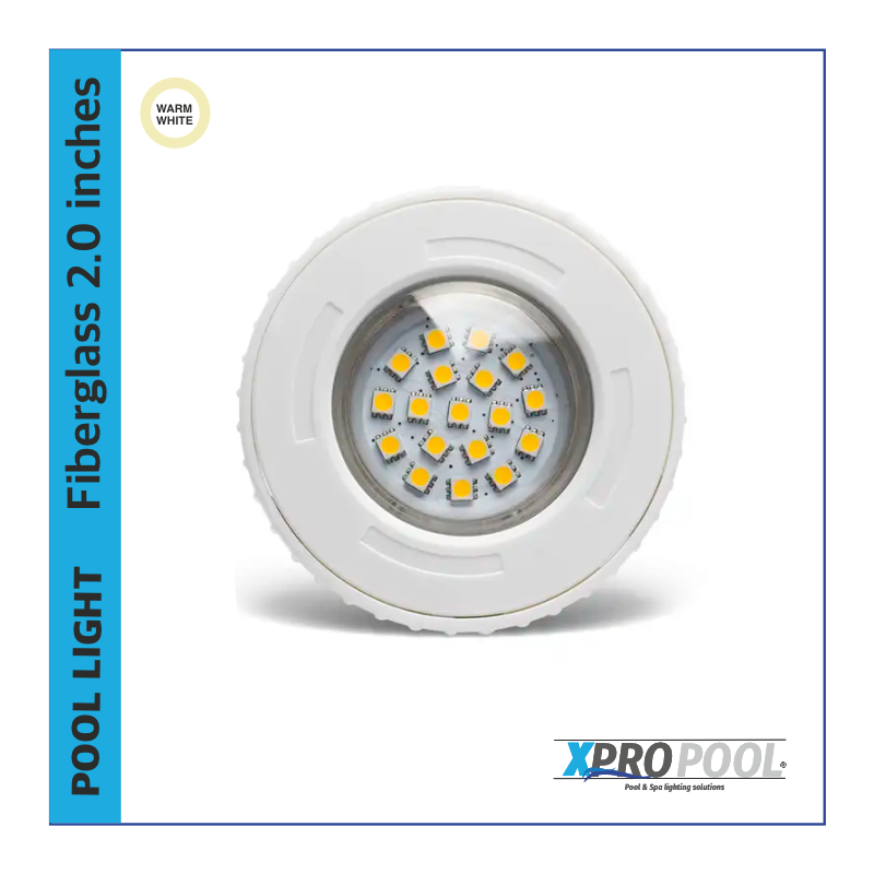 Jacuzzi / Spa lamp for polyester and liner pools 3w 2 inch | warm white