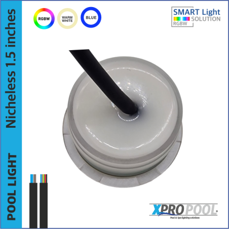 Nicheless pool light for Hot Tub | Whirlpool tub | Jacuzzi | 1.5 inch ...