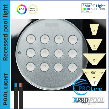 PROLINE | PRO 200mm Stainless Steel 316L Recessed Pool Light | Warm ...