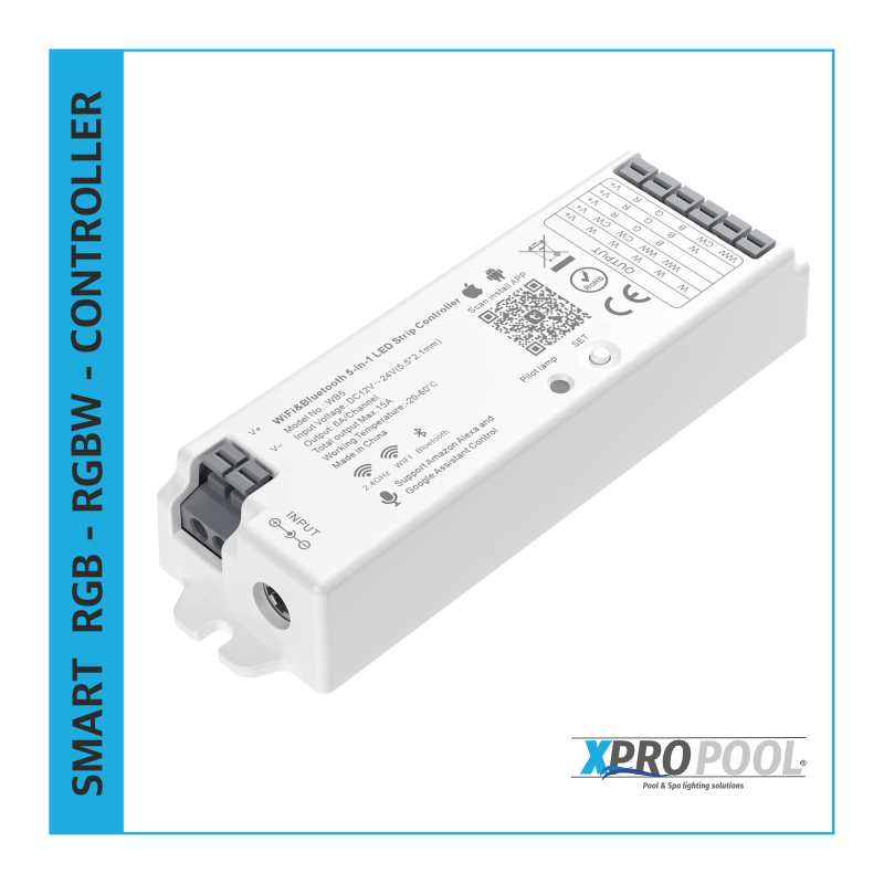 Pool lighting LED controller 5 in 1 Smart WiFi and Bluetooth for RGB ...