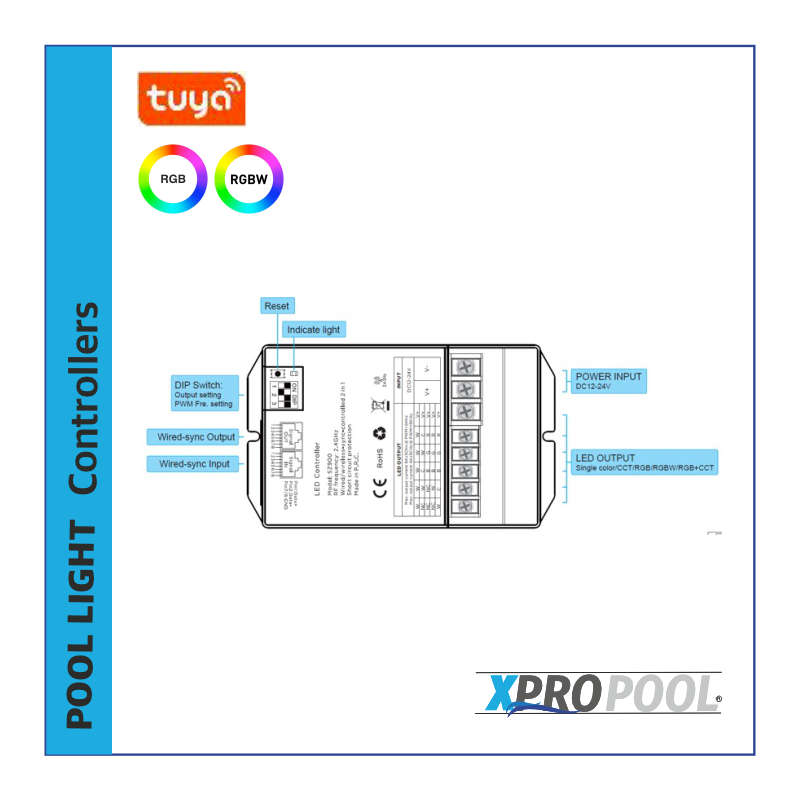 Bluetooth Rgb-Rgbw LED CONTROLLER for pool lighting