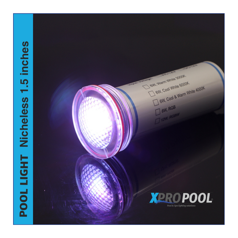 Nicheless LED Swimming Pool Light 12w RGB+W Color RGB+W - 2 core cable ...
