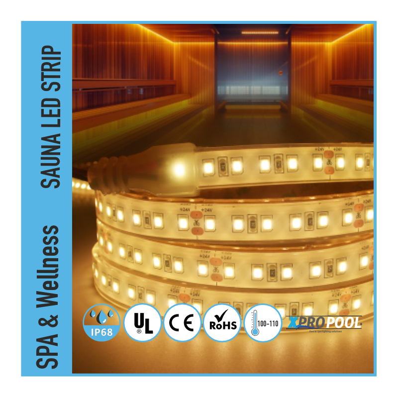 PRO LED Strips Sauna IP68 for high temperature & and humid environments ...