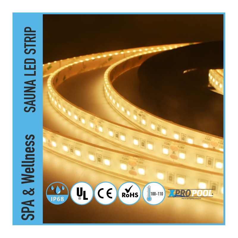 PRO LED Strips Sauna IP68 for high temperature & and humid environments ...