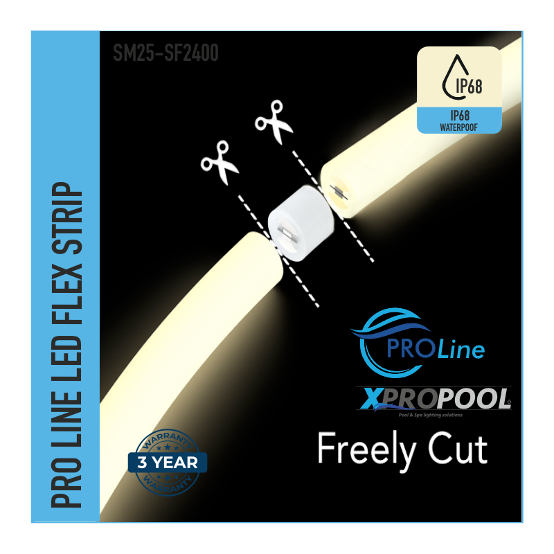 PROLINE | NEON FLEX LED STRIP silicone IP68 pour piscine | Mono 360 ...