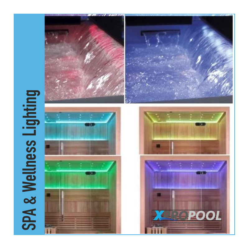 XPRO Mini LED light for Jacuzzi - Hottub | Spa | RGB | 17-37mm