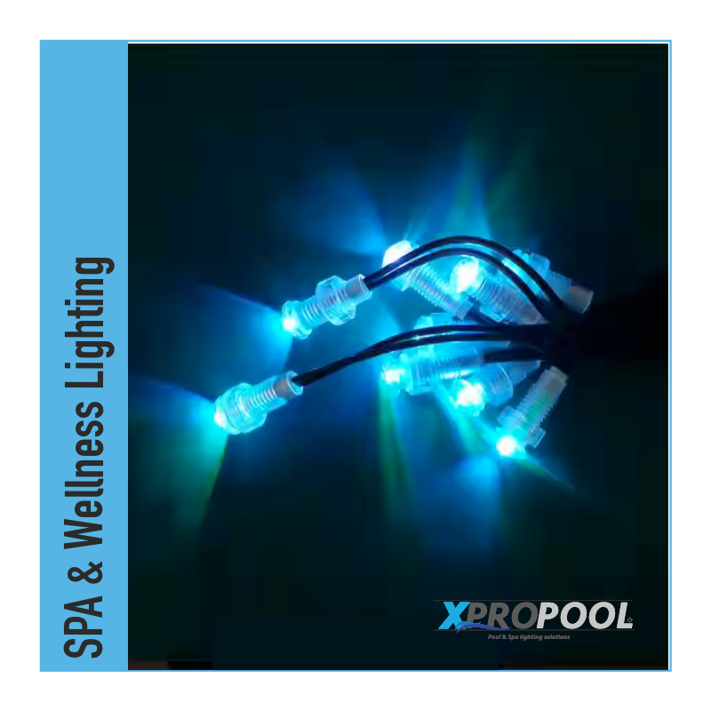 XPRO Mini luz LED para Jacuzzi - Hottub | Spa | RGB | 17-37mm
