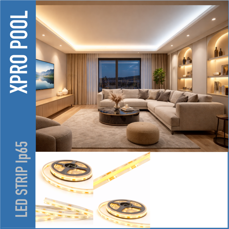 COB CCT LED Strip Set IP65 – 5 m Rolle – Tunable White 2700K–6000K ...